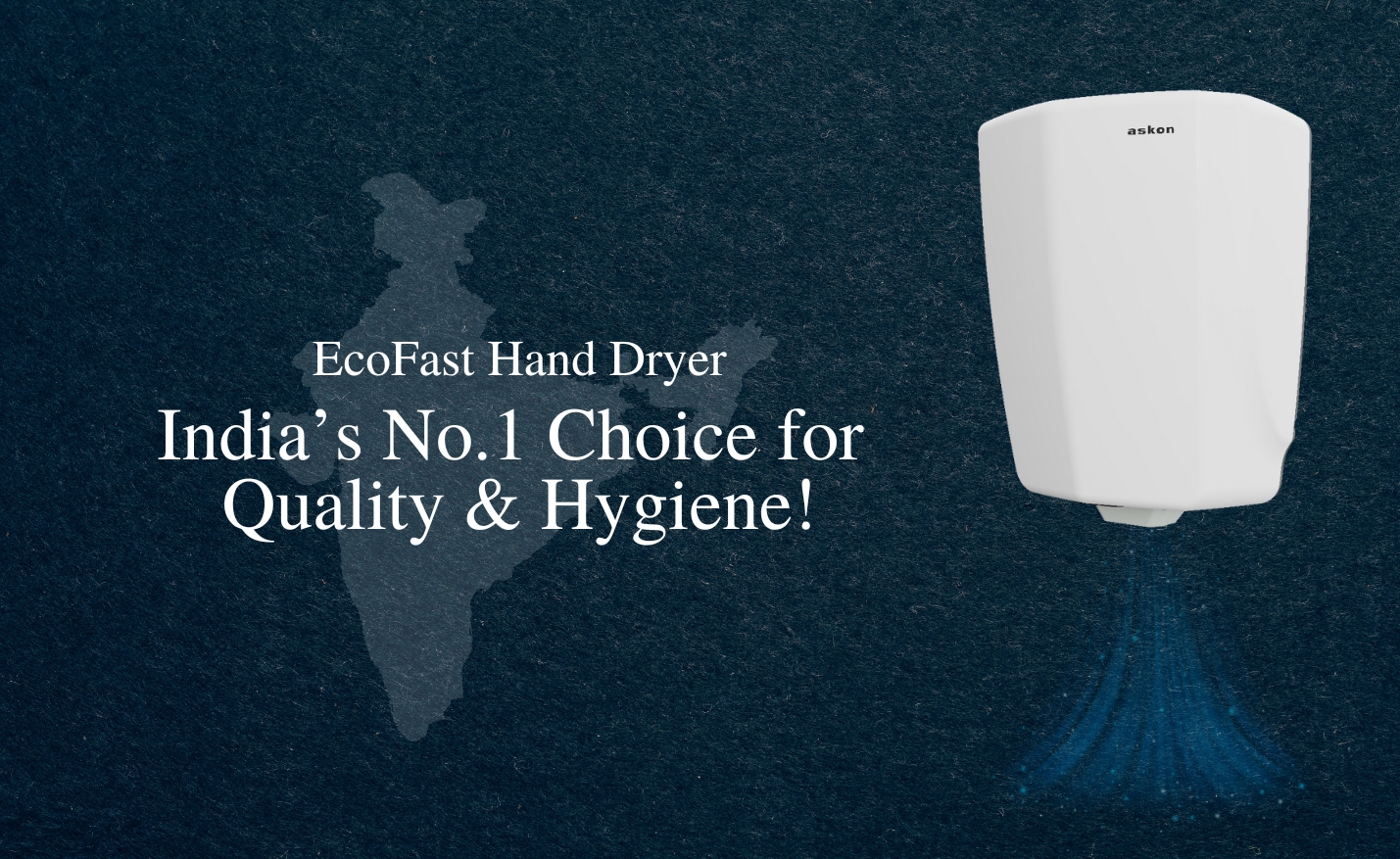 Ecofast Hand Dryer | Economical | Plastic | Made in India